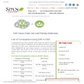 SAP Users List - Span Global Services