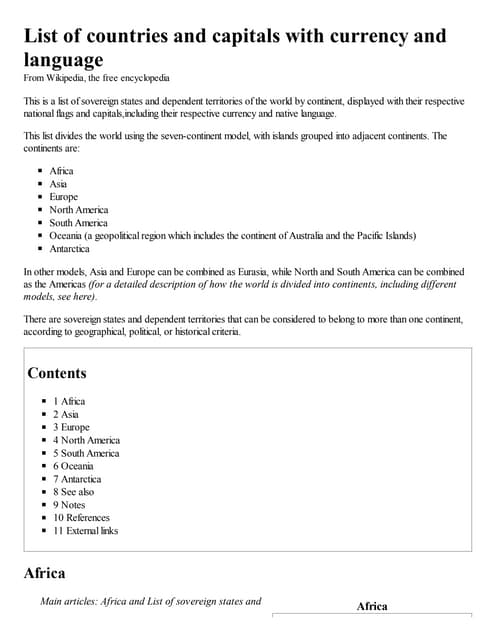 List of countries, flags, capital, currency, GDP | PDF