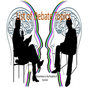 List of debate topics | PPTX