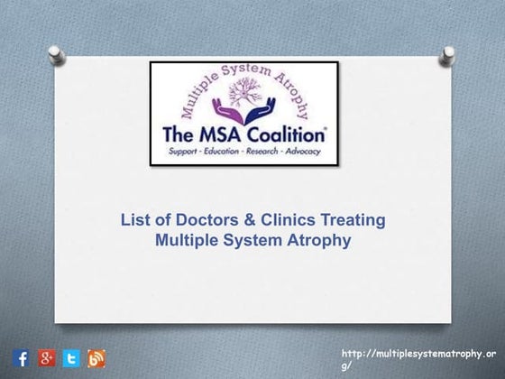 The multiple system atrophy coalition