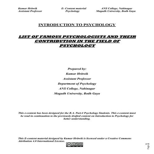 List of famous Psychologists and their contribution..pdf