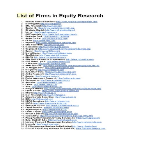 List of hedge funds | DOCX