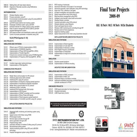 List of projects | PDF