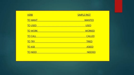 25 common verbs | PPTX