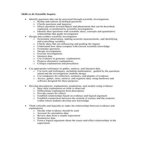 List of science skills | PDF