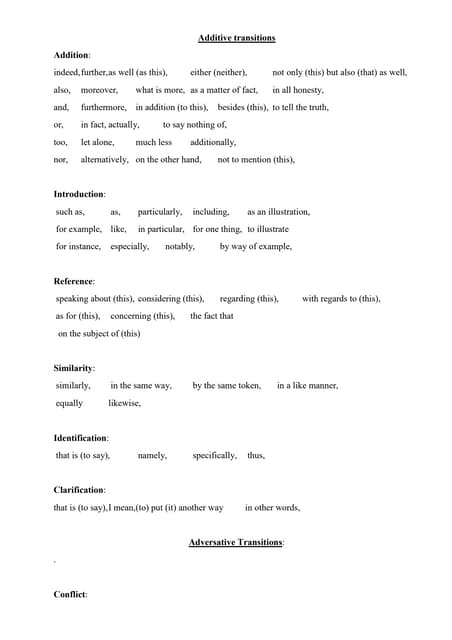 TRANSITIONAL MARKERS AND THEIR FUNCTIONS.pptx