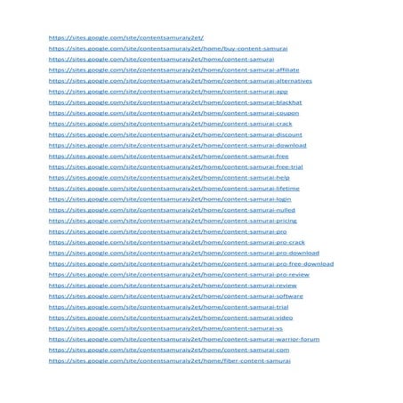 List of URL's Content Samurai | PDF