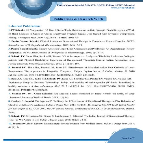 List_Publications & Research_Punita V. Solanki_March 2025.pdf