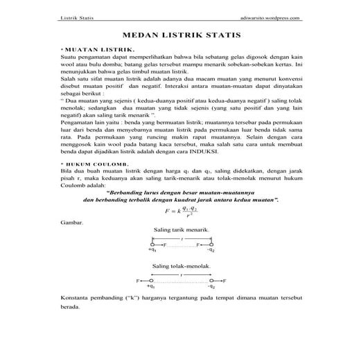 Listrik statis | DOC