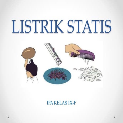 KONSEP DASAR LISTRIK STATIS KELAS 9 SEM 2 | PPTX