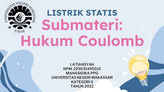 Coulomb's Law and Electric Field kelas 9.pptx