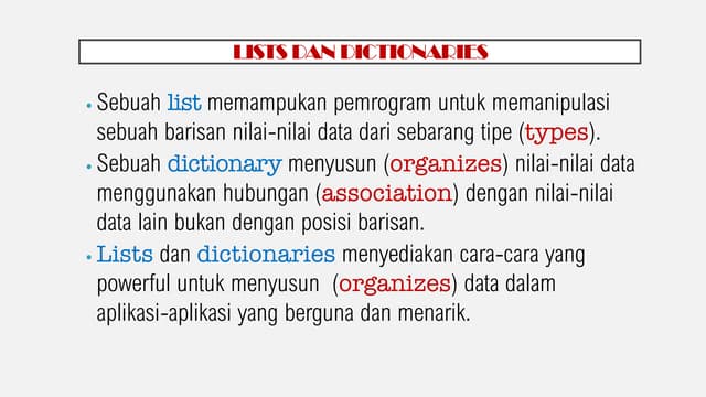 Algoritma dan Struktur Data (Python) - Struktur Data | PDF