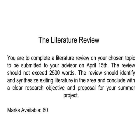 Accounting Honours, Literature review 2020 | PPTX