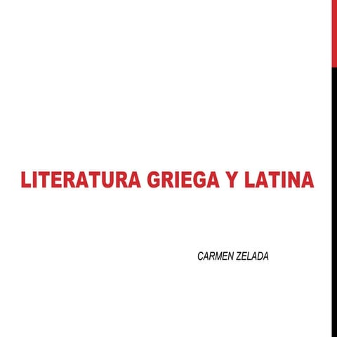 Literatura griega y latina | PPT