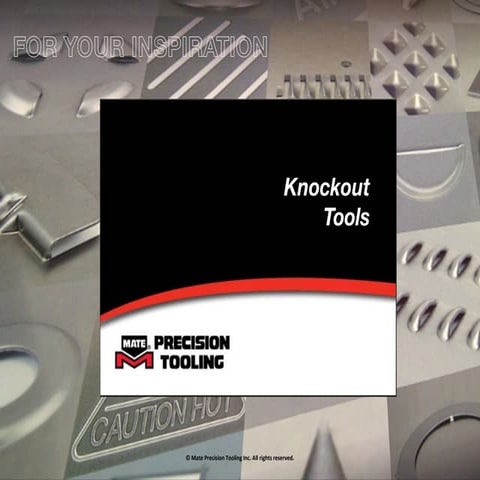 Lit01318 knockout tools | PDF