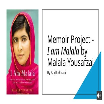 Introduction to Literature Memoir Project - I am Malala by Malala ...