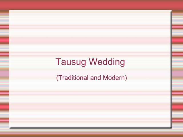 Tausug beliefs and practices | PPTX