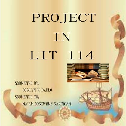 Lit 114 | DOCX | Poetry | Books and Literature