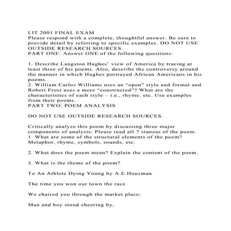 LIT 2001 FINAL EXAMPlease respond with a complete, thoughtful an.docx