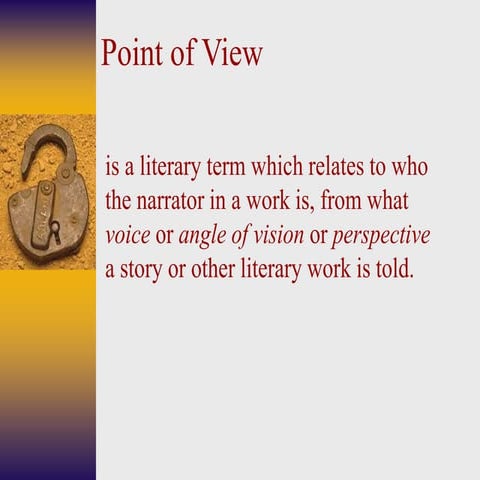Point of View PPT | PPT