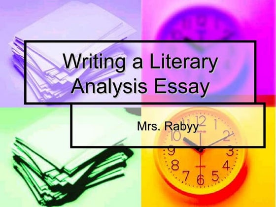 Literary analysis | PPSX