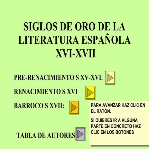 Literatura Española XVI y XVII | PPS
