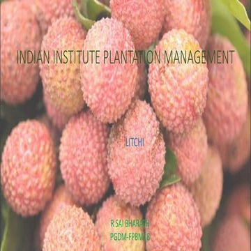 Production Technology of Litchi (or) lychee 1.pdf