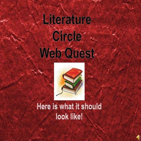 Literature Circle Presentation | PPT