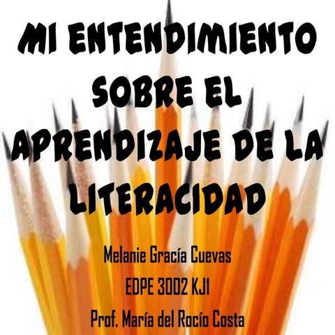 El aprendizaje de la literacidad | PPTX