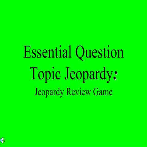 Literacy Jeopardy | POT