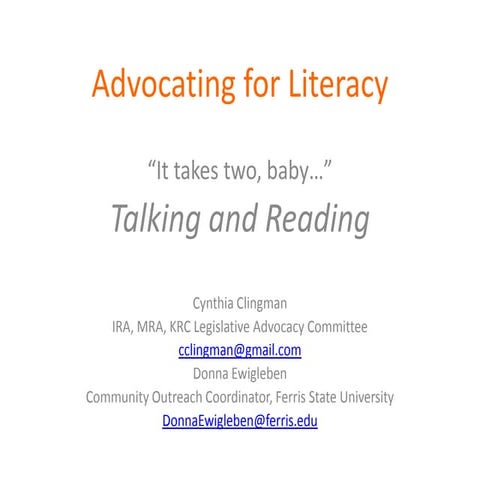 Literacy Advocacy | PPTX
