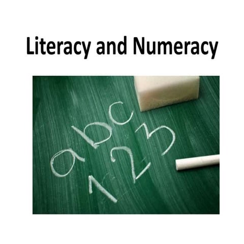 Literacy and numeracy | PPTX