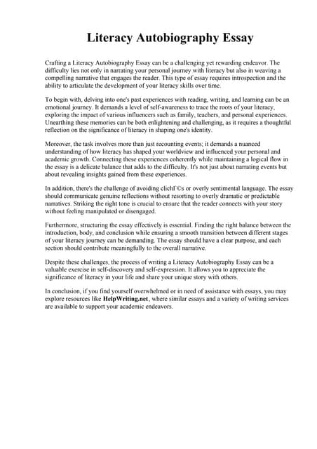 Essay About Reading Experience | PDF