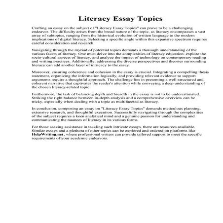 Literacy Essay Topics.pdf
