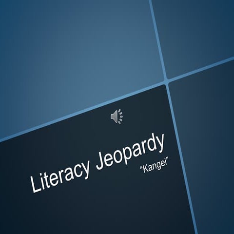 Literacy Jeopardy | PPTX