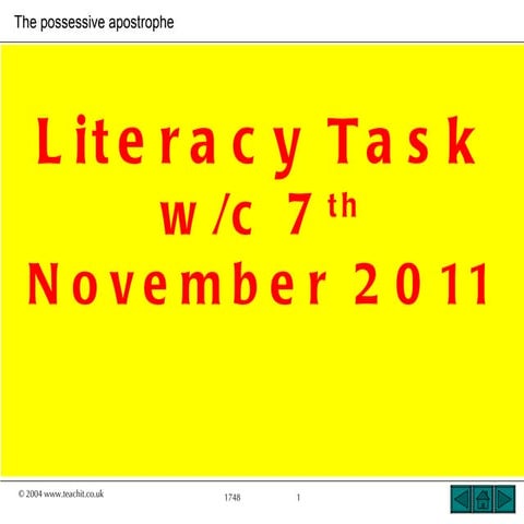 The possessive apostrophe | PPT
