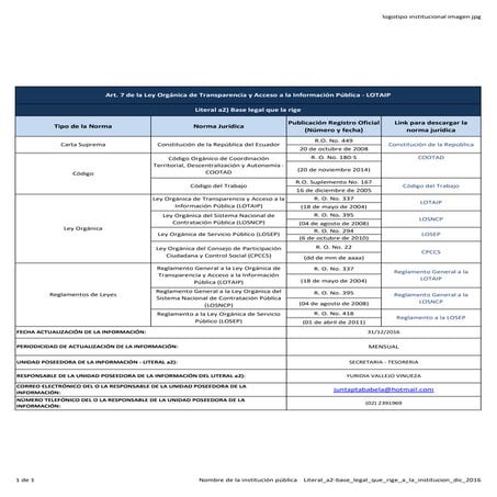 Literal a2 base-legal_que_rige_a_la_institucion_mar_2017 | PDF