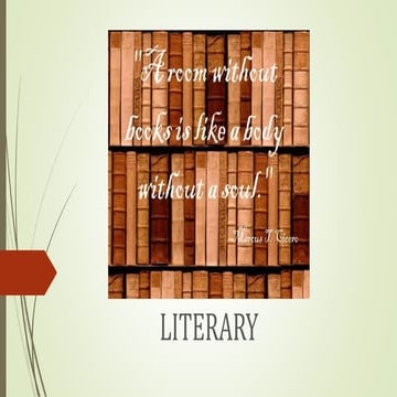 LITERARY.pptx types of literary works and examples | PPTX