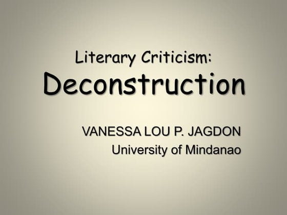 Literary Theory & Criticism pt. 2: Structuralism | PPT