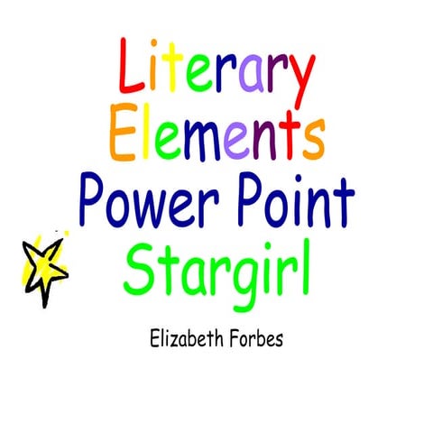 Literary Elements Power Point | PPT | Women\'s Outerwear | Women\'s ...
