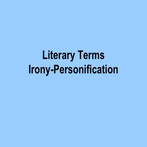 Literary Terms Group 5 | PPT