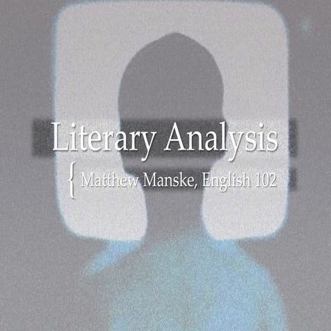 Literary analysis | PPT