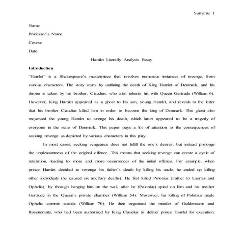 Literary analysis essay | PDF