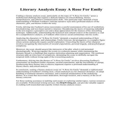 Literary Analysis Essay A Rose For Emily.pdf