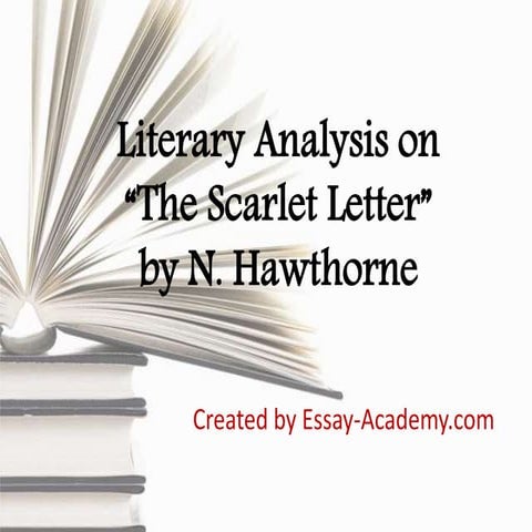 Literary analysis onThe Scarlet Letter | PPTX