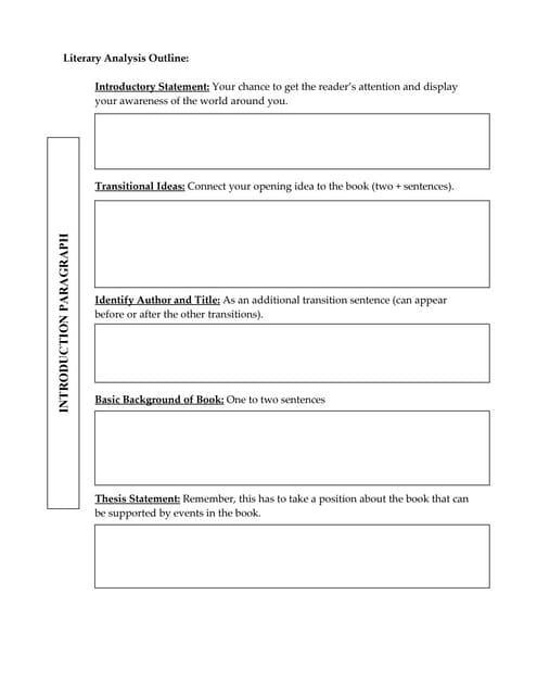 Lit analysis rubric | PPT