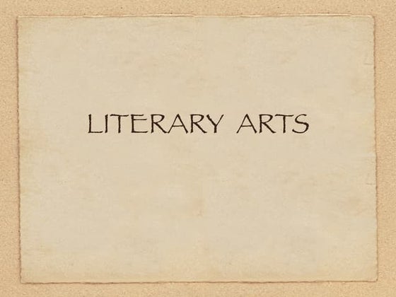 Humanities: The Literary Arts | PPTX | Fiction | Books and Literature