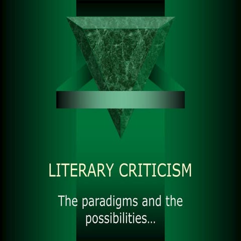 Literary criticism | PPTX