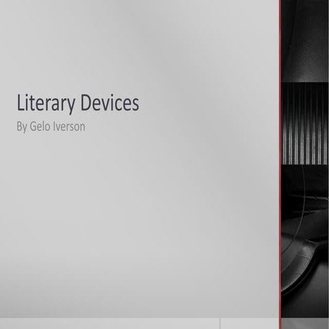 Literary devices | PPTX