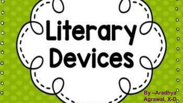 Literary Devices & Techniques | PPT